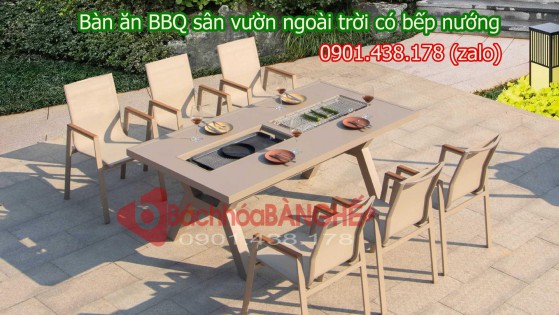 Gợi ý các mẫu bàn ăn BBQ sân vườn sân thượng ngoài trời hot trend 2024 ...